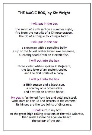 P7 'Magic Box' poems.